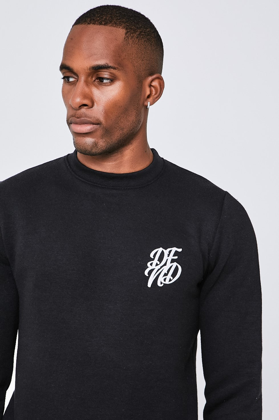 DFND Mens Core Crew Tracksuit - Black – brandsfornothing